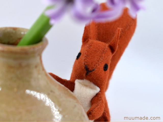 squirrel felt pattern